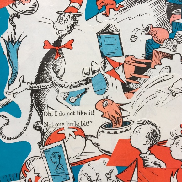 Wall Decor | Dr Seuss Collage Cat In The Hat Nostalgia Art | Poshmark